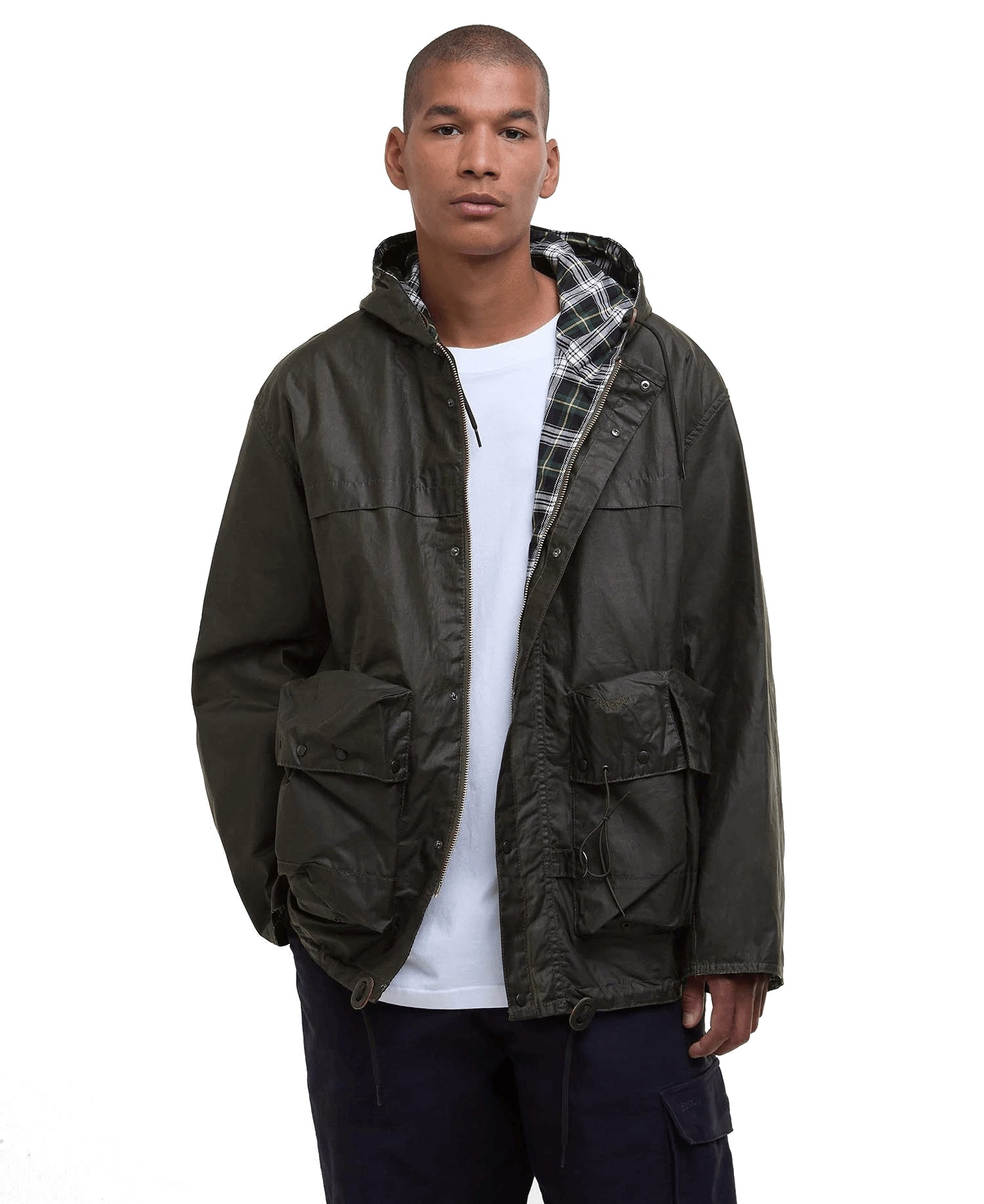 BARBOUR Heritage+ Modified Durham Wax Jacket Archive Olive – Altell 112